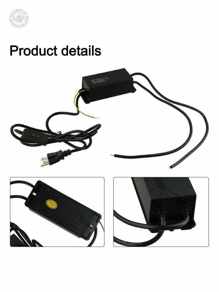 Неоновый трансформатор 10КВ для светодиодной вывески, водозащищённый блок питания с кнопкой вкл/выкл, уличный и внутренний монтаж, длина нагрузки 4-10 м