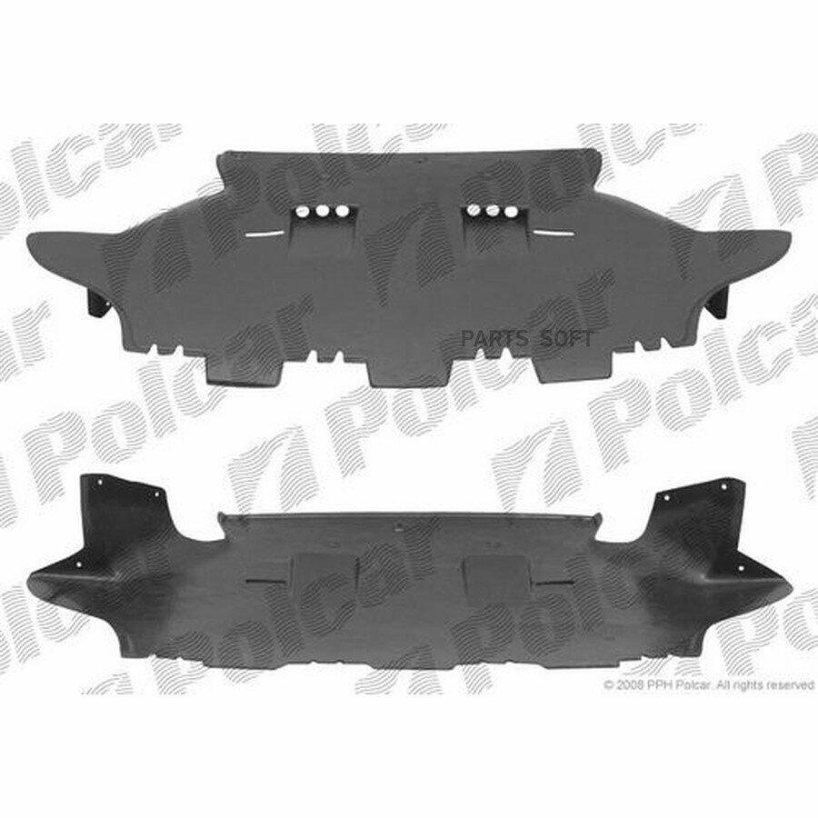 Защита двигателя нижняя Audi 80 (B3) 86-91 (OE 893 863 821E) от официального дистрибьютора, POLCAR, артикул 1307346