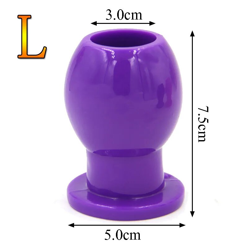 Анальная пробка 3 размера анальный расширитель клизмы ажурная Анальная пробка секс-игрушки L Purple