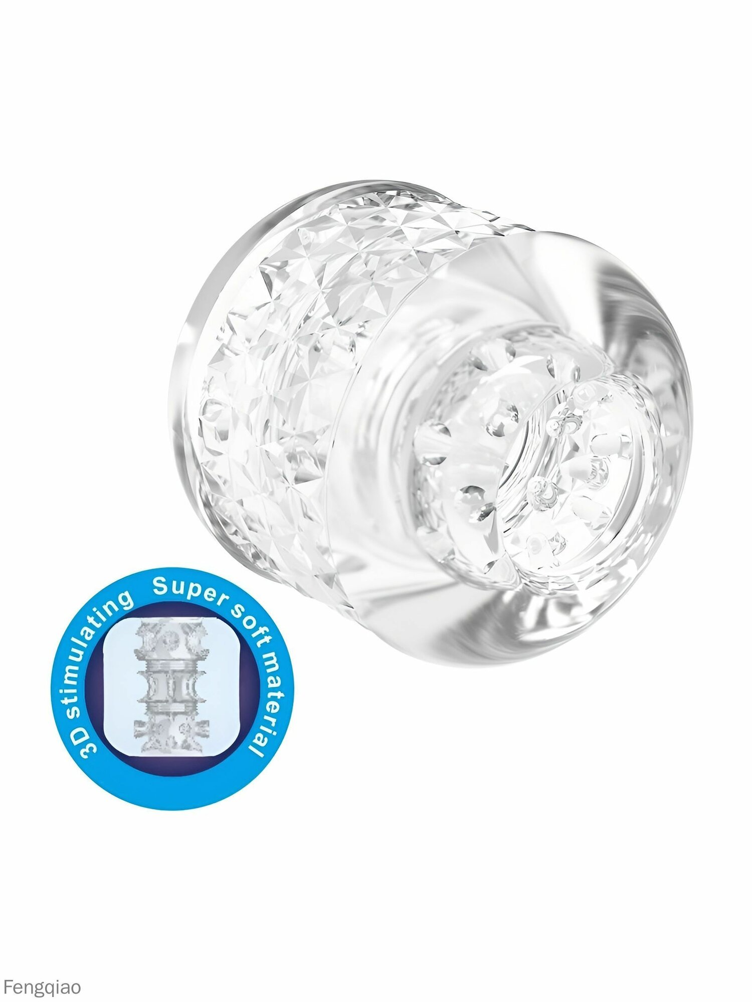 Мастурбатор мужской. насадка ограничитель на член для минета.