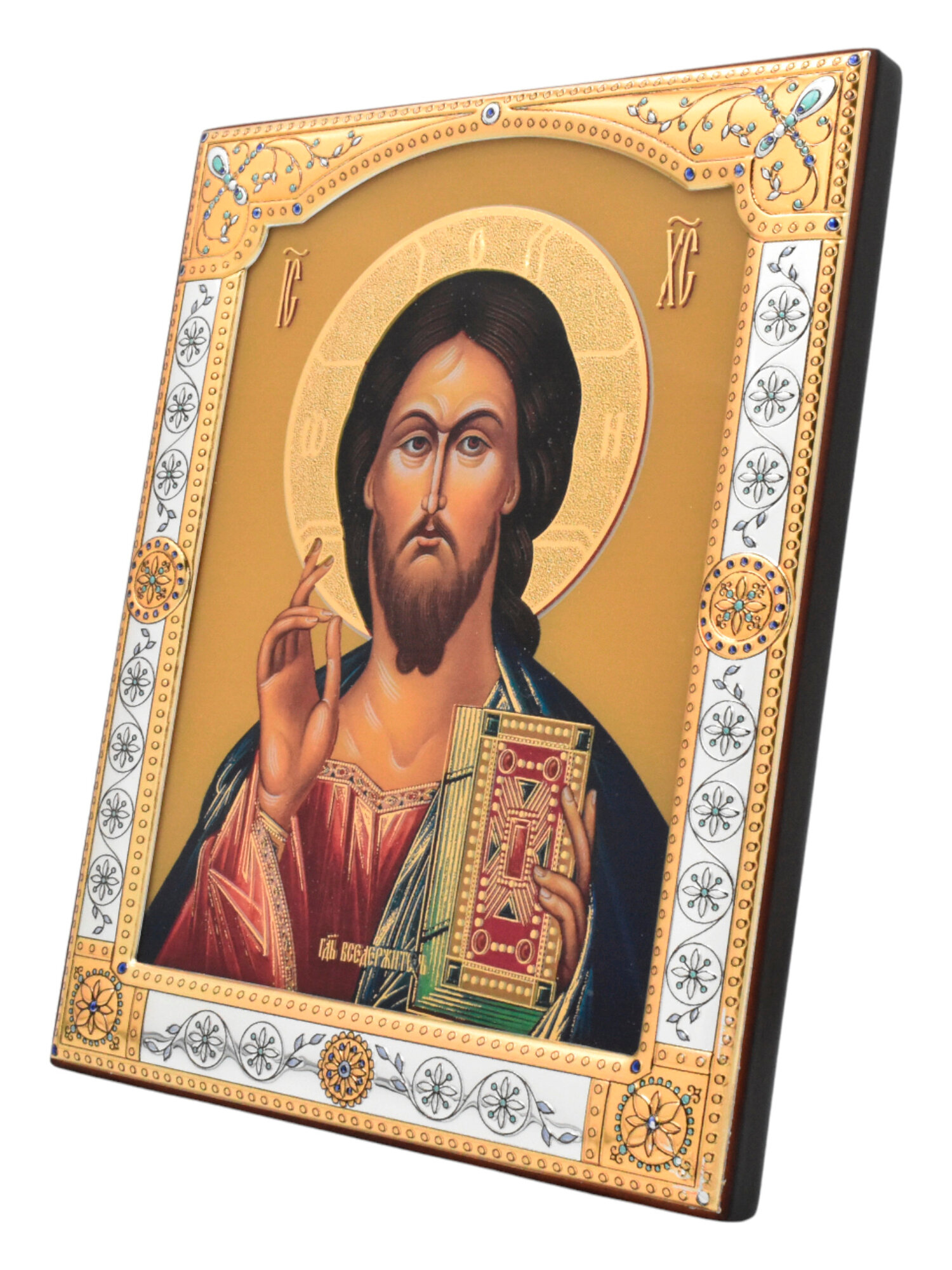 Икона Иисус Христос, на стекле 11,6х14,3см, SA7014/3O