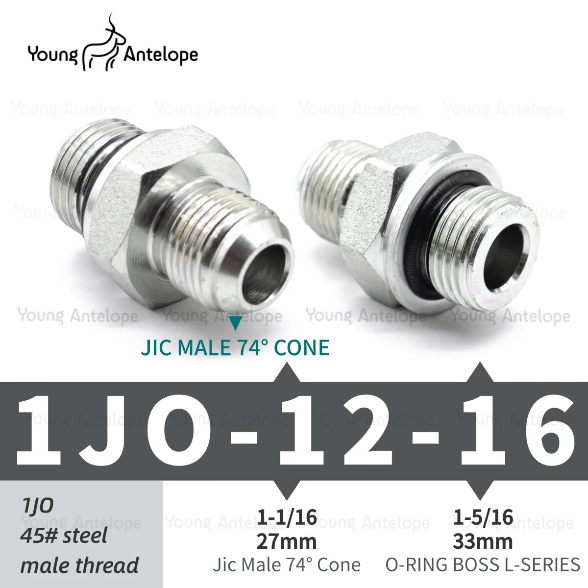 Фитинги Eaton 1JO American JIC Male 74° JIC1 1l16-1 5l16