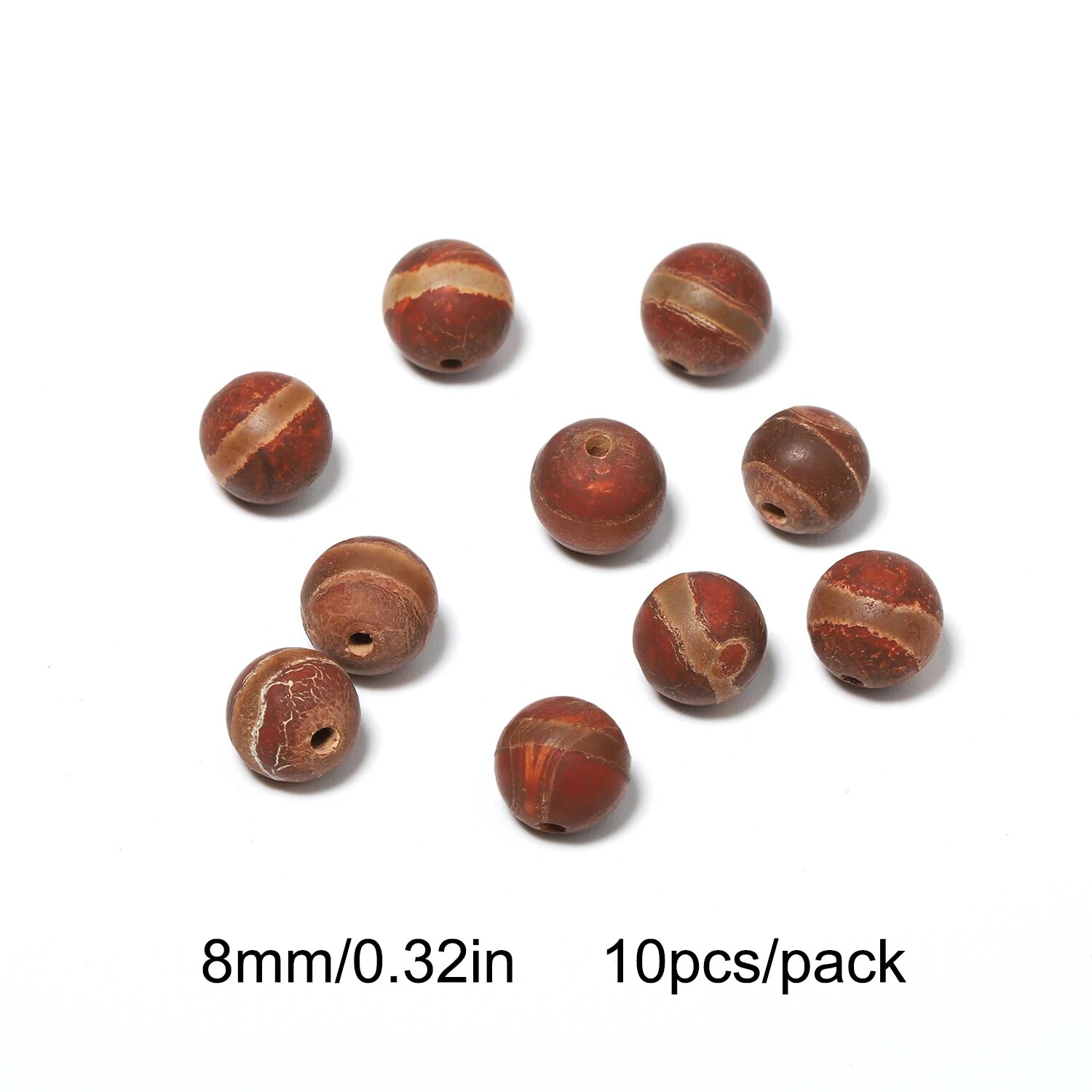 Бусины Дзи Агат 8/10 мм xilitata