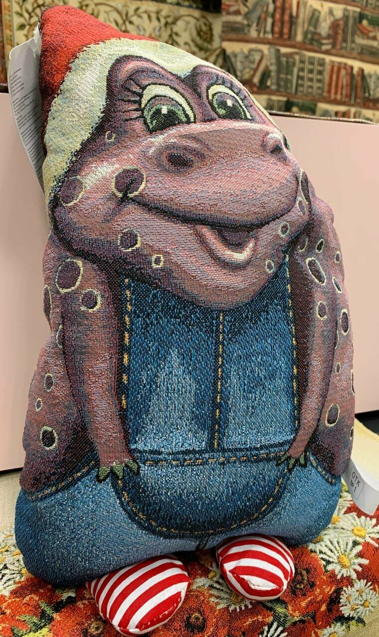 Гобелен, декоративная подушка-игрушка из гобелена / "Дракончик" / 25х30 см