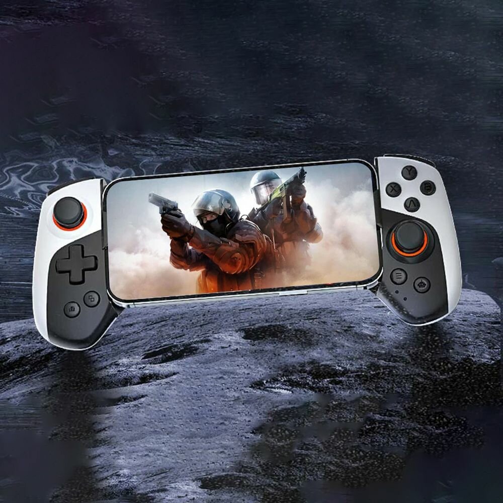 Игровой контроллер для мобильного телефона с функцией растяжения, совместимый с Bluetooth, беспроводной геймпад 53 для iPhone, iOS, Android, Switch, ПК