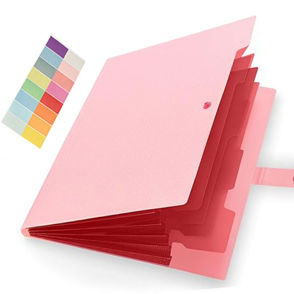 Футляр для сортировки документов с 5 карманами, сумка для файлов большой емкости для офиса