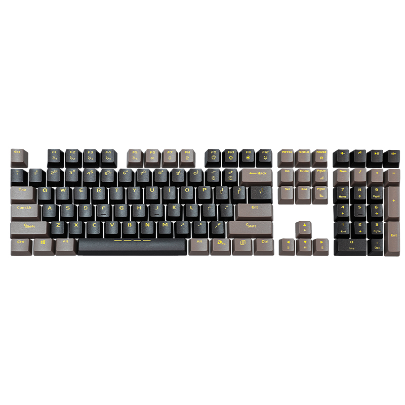 Набор клавиш Dareu 108 pcs black-brown keycaps, satellite shaft