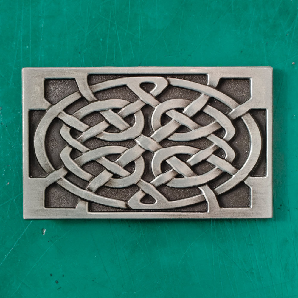 Пряжка для ремня 40мм. Бляха на ремень мужской с кельтский узел