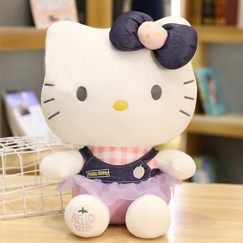 Кукла Hello Kitty, оригинальная плюшевая игрушка Hello Kitty, мягкая кукла, милый подарок для девочки Ковбои_Подлинный