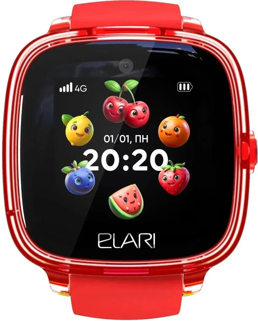 Детские умные часы Elari Fresh 4G красный
