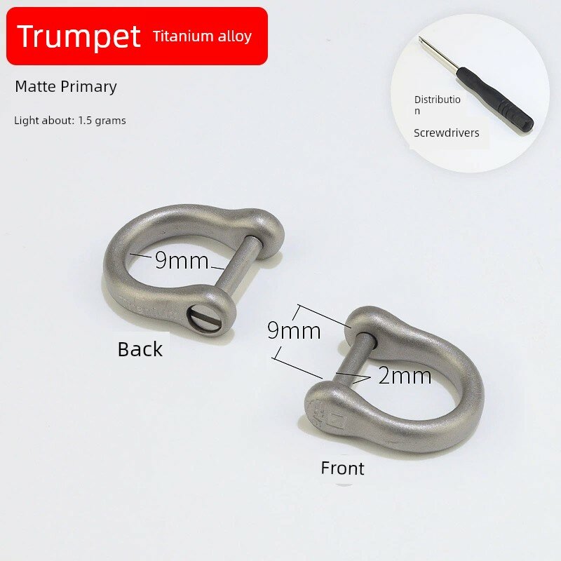 Брелок-карабин из титанового сплава и нержавеющей стали, очень большой, мини, очень маленький, для ключей, для женщин и