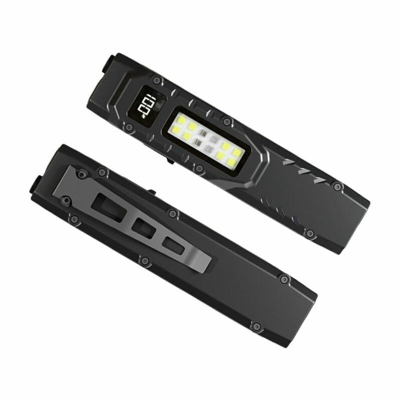 Фонарик с держателем для ручки-черный