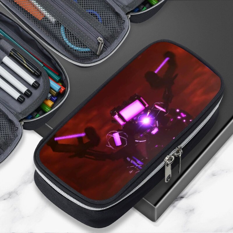 Пенал-органайзер для школьных принадлежностей для мальчиков, большой вместимости, с дизайном «Трехкорпусная проблема»