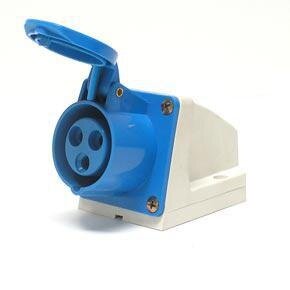 Розетка стационарная открытой установки ССИ-123 2P+PE 32А 200-250В IP44 IEK