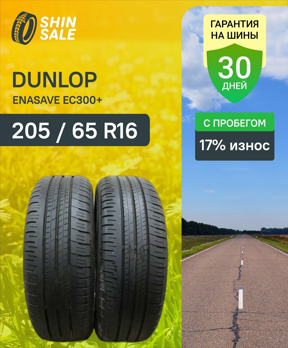 Летние БУ шины Dunlop Enasave EC300+ 205/65 R16 17.0% износ T0155452