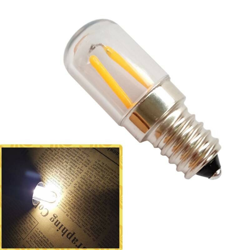 Компактная светодиодная лампа e12 e14 b15d t18s керамическая теплый белый 1 5w 220v энергоэффективное освещение для холодильников теплый