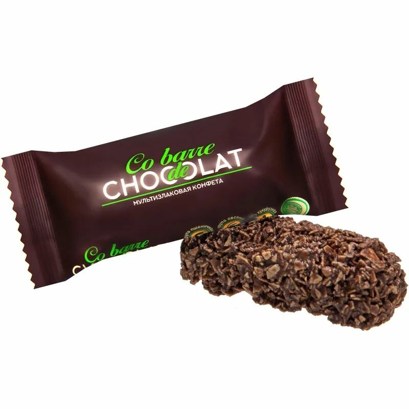 Конфеты Co barre de CHOCOLAT мультиз. ассор. с бел, темн. конд. гл,2кг/уп