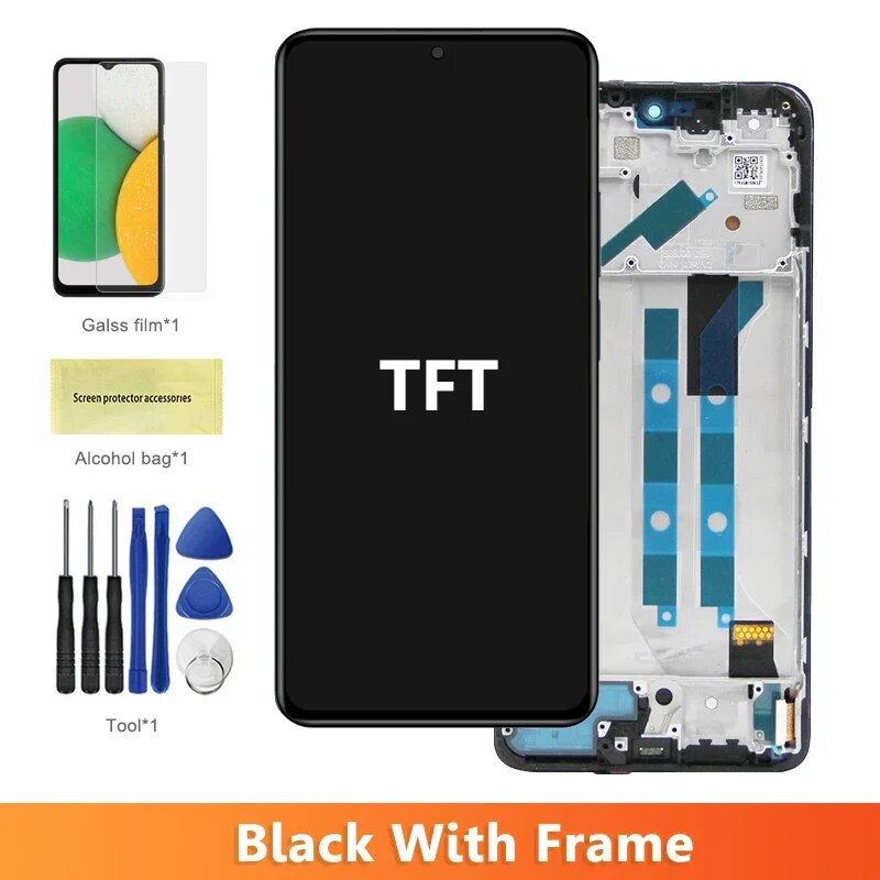 6,67'AMOLED для Xiaomi Poco X4 Pro 5G для Poco X4Pro 5G 2201116 Замена дигитайзера TFT Black Frame