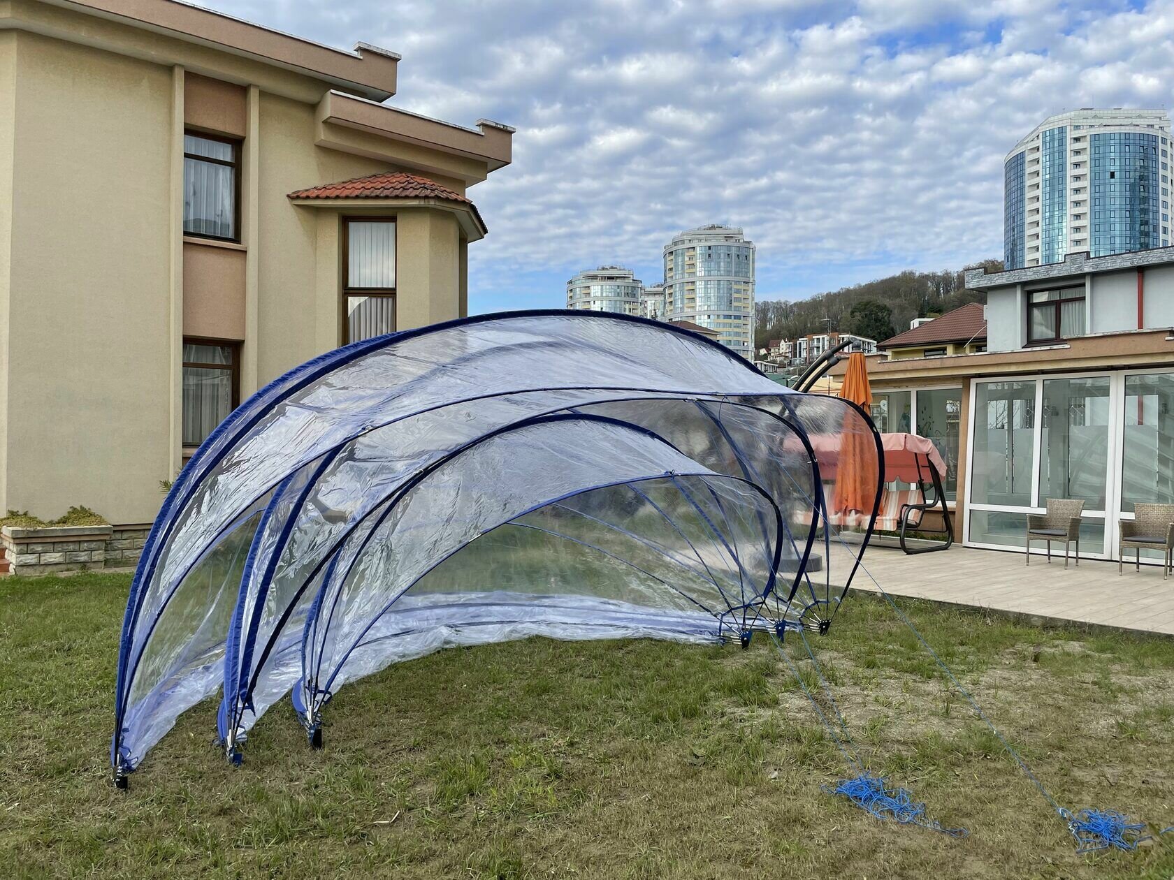 Купол для бассейна 366 см купол диаметром 4,5 м для каркасного бассейна