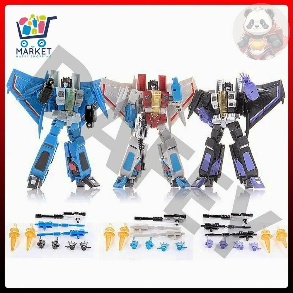 Трансформер KIBVE Игрушка Starscream Thundercracker Skywarp 12см Самолет