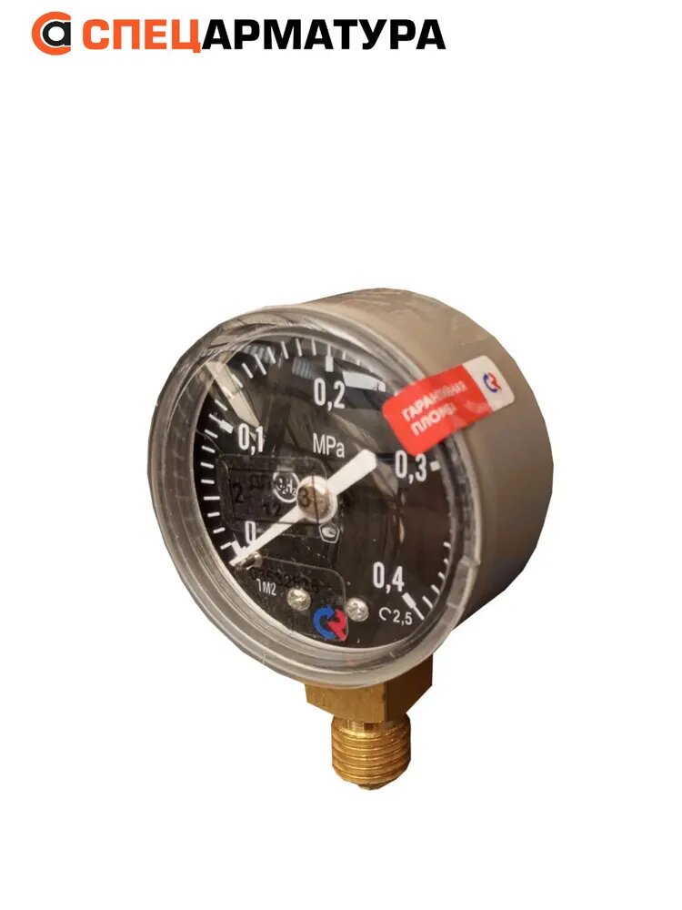 Манометр ацетиленовый Росма ТМ-210Р, класс точности 2,5, давление 0-4 кг/см², диаметр 50 мм
