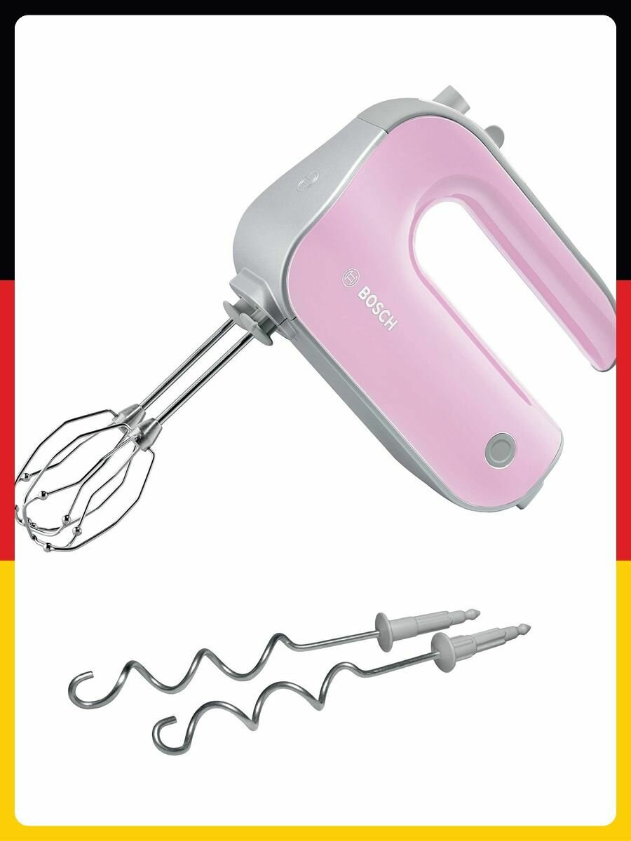 Ручной миксер Bosch Household MFQ4030K 500 Вт, розовый