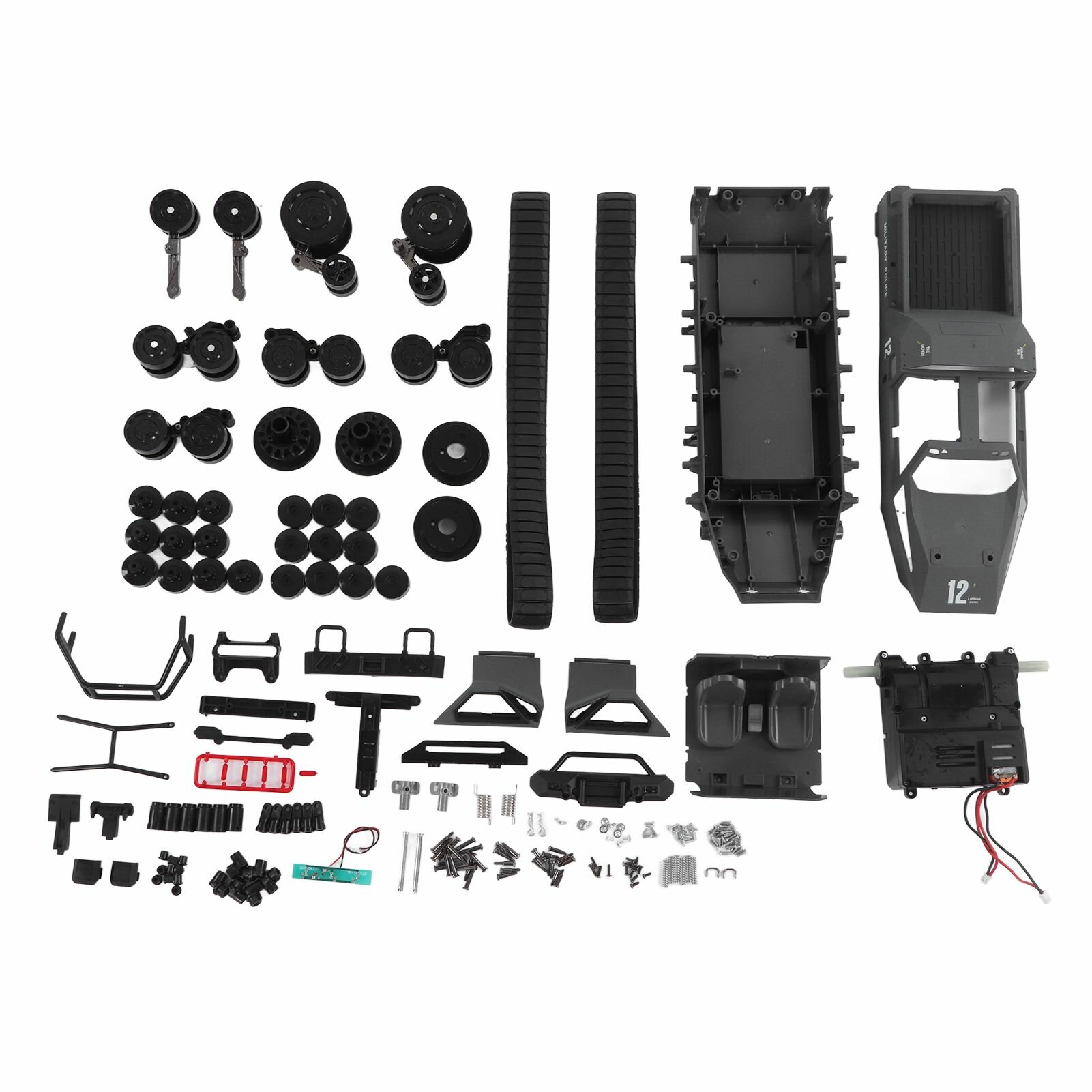 1:12 масштабный гусеничный робот с дистанционным управлением RBR/C Drift Off Road, высокоскоростной гусеничный танк для мальчиков и детей, серый