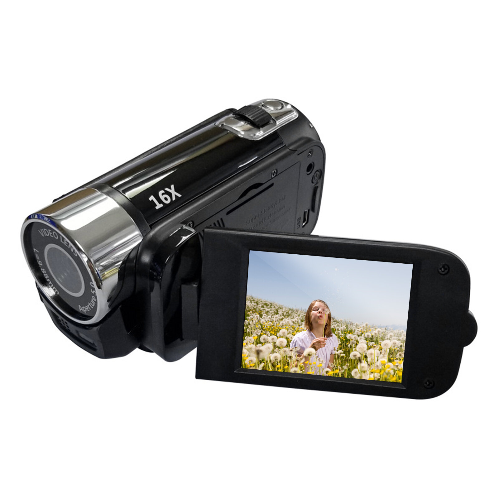 Портативная цифровая видеокамера DV Camcorder 1080P 16MP 2.7 дюймовый LCD экран 16X цифровой зум встроенная батарея черный/красный (опционально) CMOS датчик 32G карта памяти USB2.0 AVI JPEG