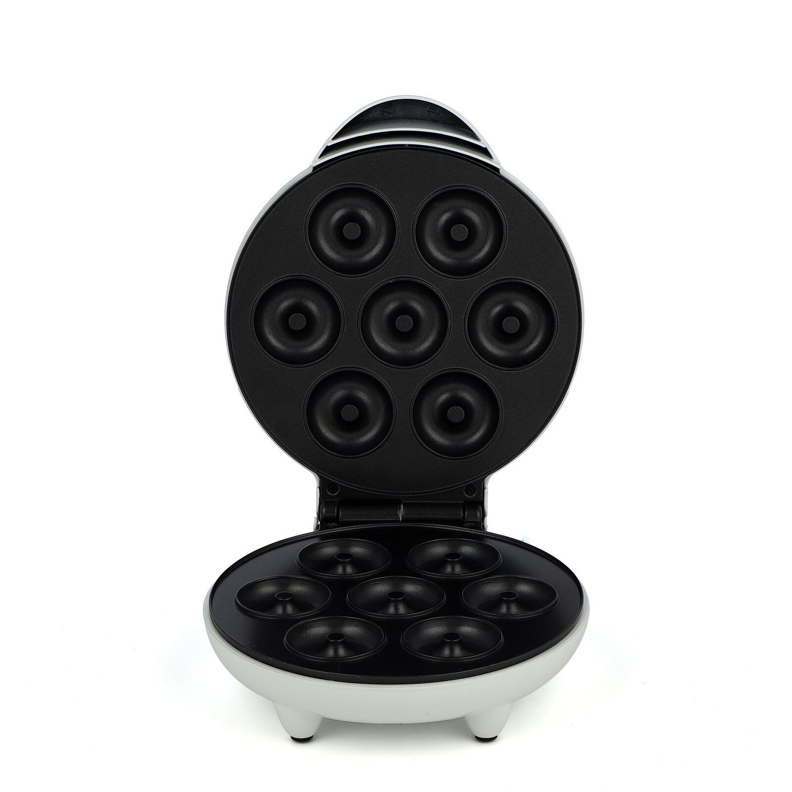 Donut Maker Домашняя электрическая мини-машина для изготовления пончиков Многофункциональная двусторонняя сковорода с антипригарным покрытием (вилка европейского стандарта, 220 В)