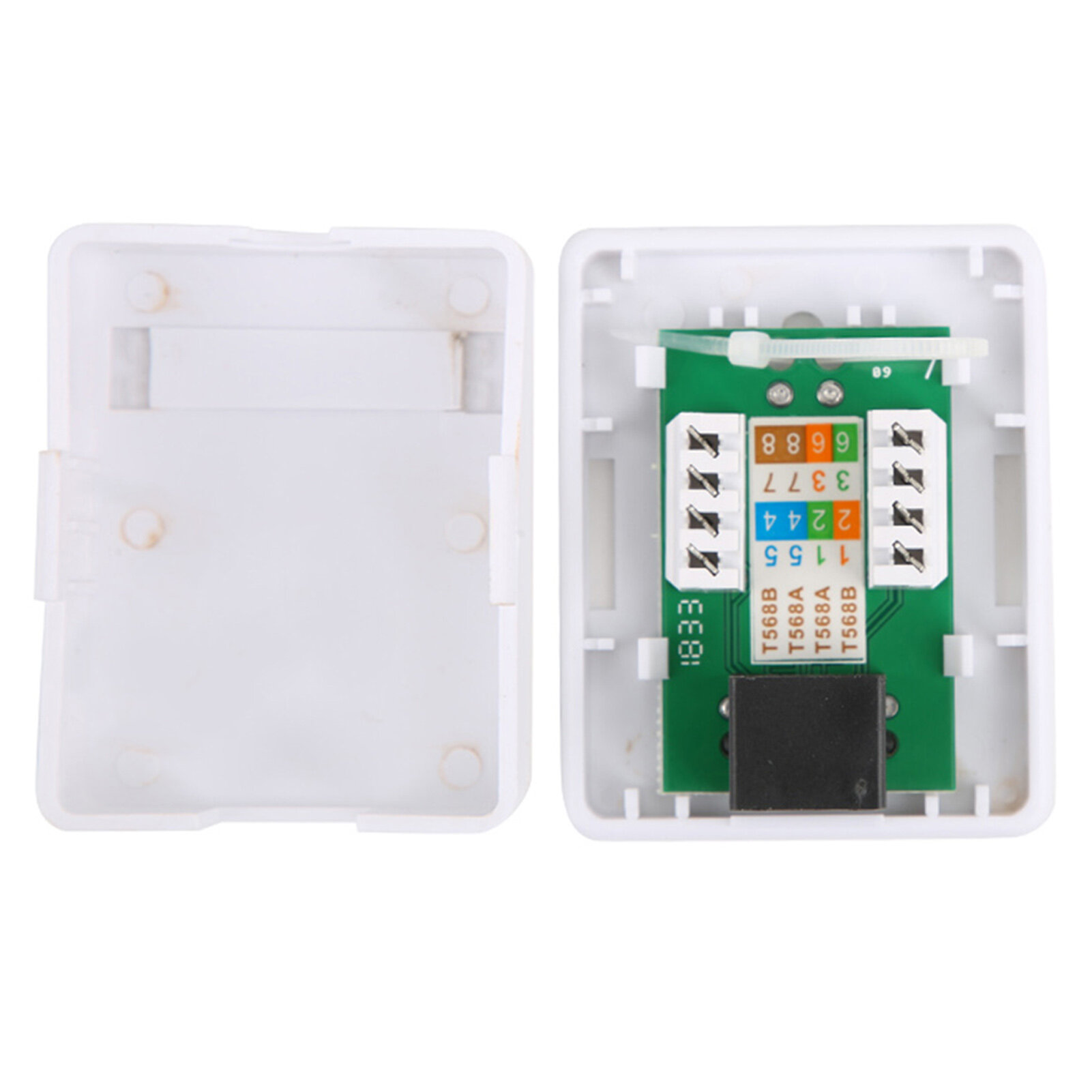 2шт RJ45 коробка для поверхностного монтажа Cat6 однопортовые настольные информационные сетевые распределительные коробки