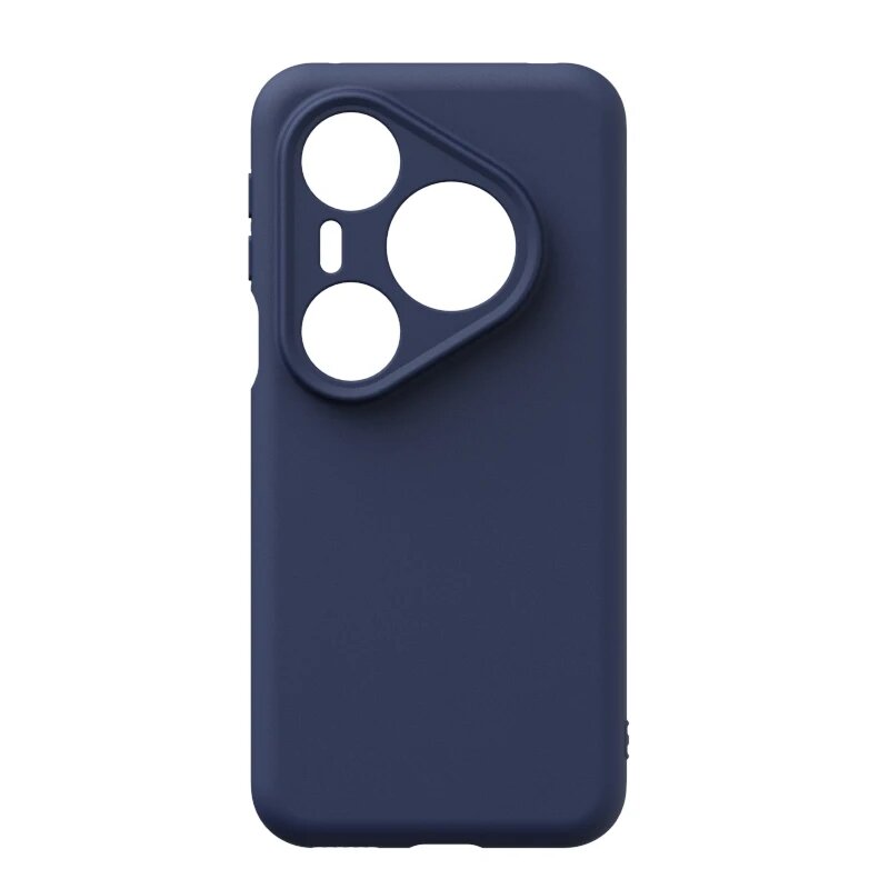 Ударопрочный мягкий чехол из жидкого силикона для Huawei HUAWEI Pura 90 Pro Max, Синий, Dark Blue