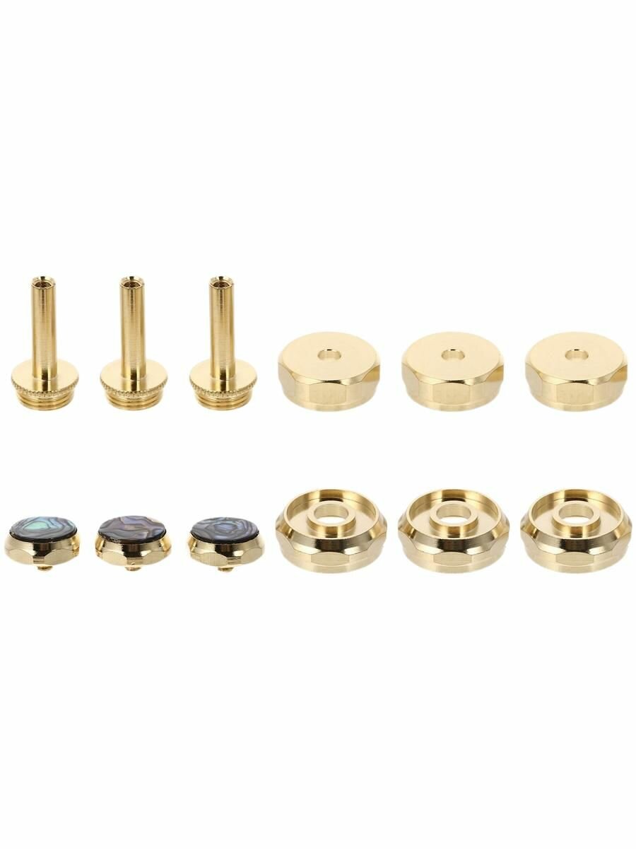 Медные золотистые кнопочные накладки для трубы, аксессуары для музыкального инструмента