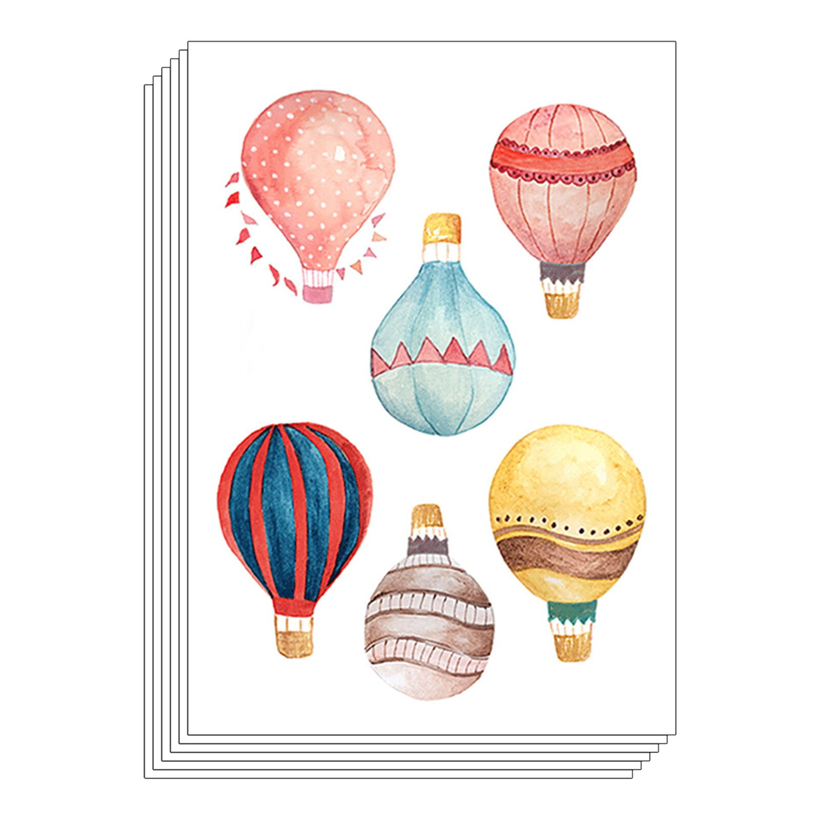 Наклейки на стену в форме цветных воздушных шаров из ПВХ, DIY, для комнаты детей, мальчиков, девочек, удаляемые, для дома, сада, детской, украшение, 14.8*21 см, 6 штук в наборе, многоцветные