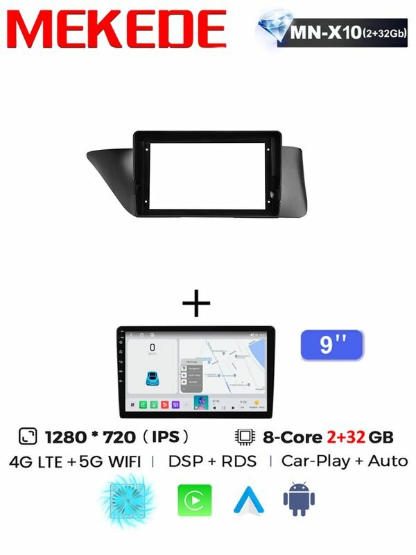 Магнитола 9" Mekede MN X10 Pro 2/32 Gb Lexus ES 200 ES250 ES300h ES350 XV60 6 2012-2018 (A) carplay