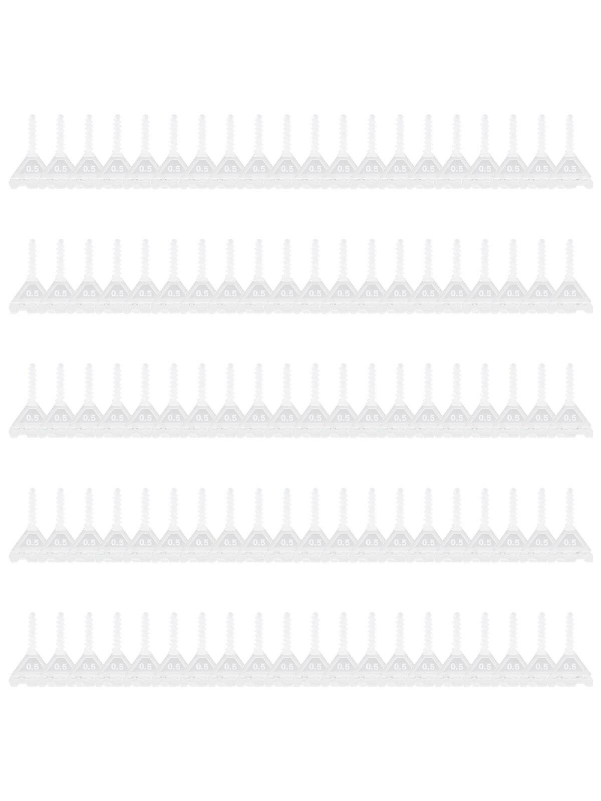 100шт Клипсы для выравнивания плитки Распорные планки Вата для укладки плитки Стены Пол