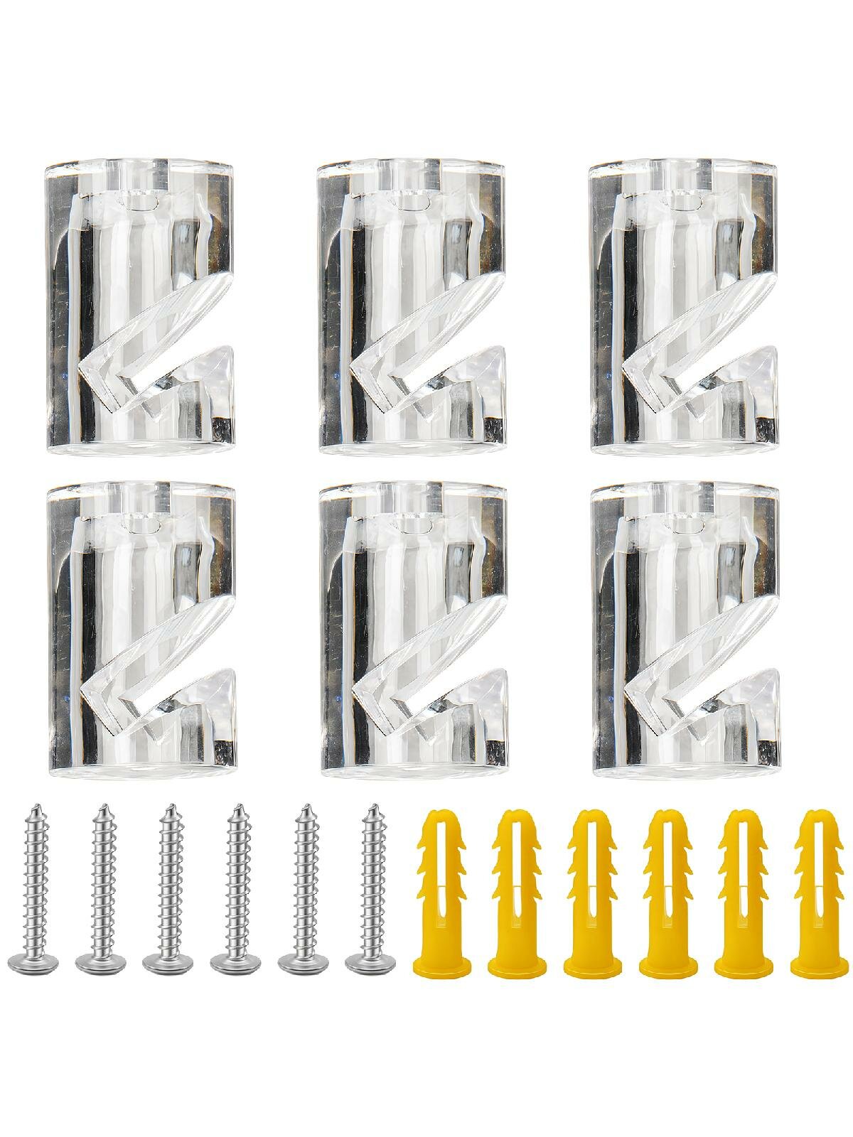 Гибкий регулятор шнура освещения с прочным металлическим усилением Зажим для управления проводами ABS