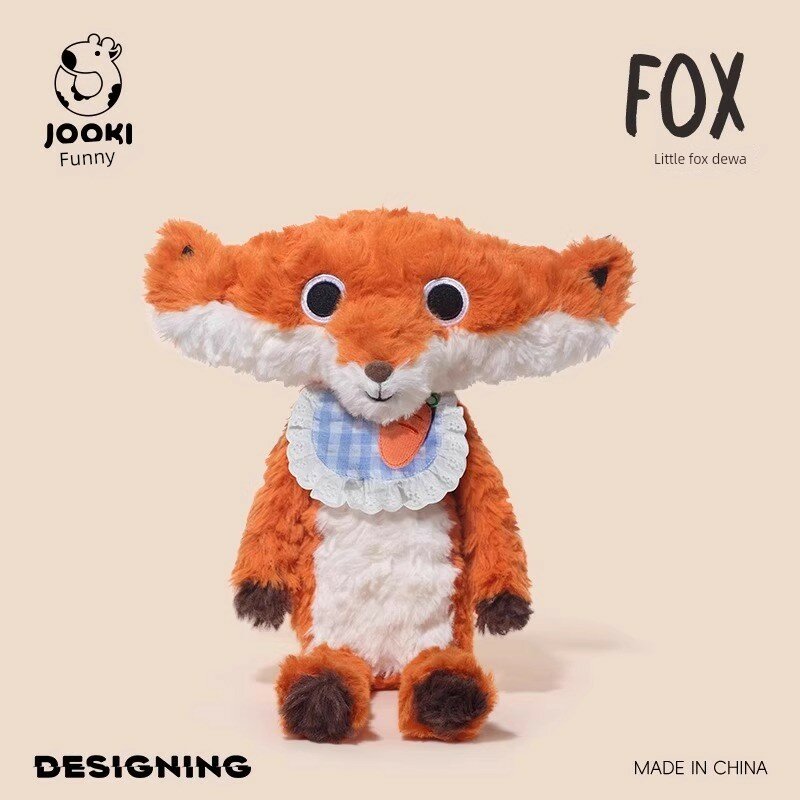 Забавный плюшевый кулон Deva Fox, необычная кукла, милая мягкая игрушка, брелок-подвеска для рюкзака, кукла для девочек