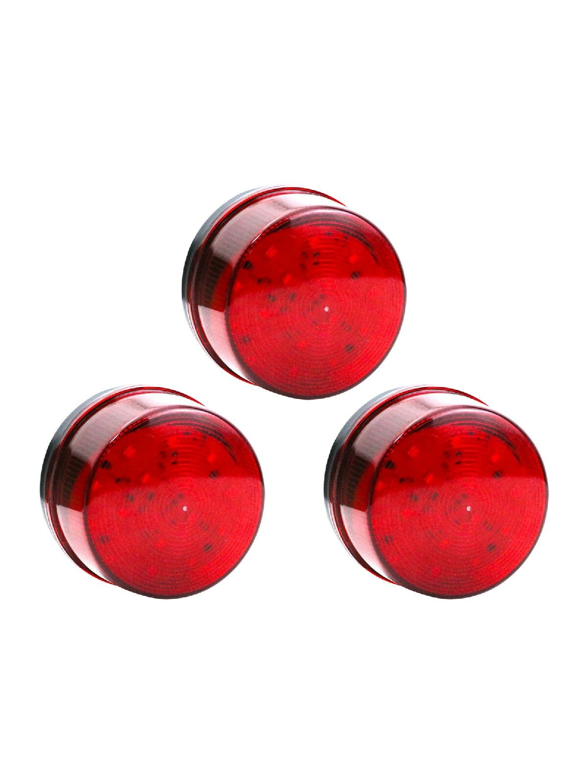 Мощная красная светодиодная сигнальная лампа 12 В, легко устанавливается при аварийном ремонте дорог