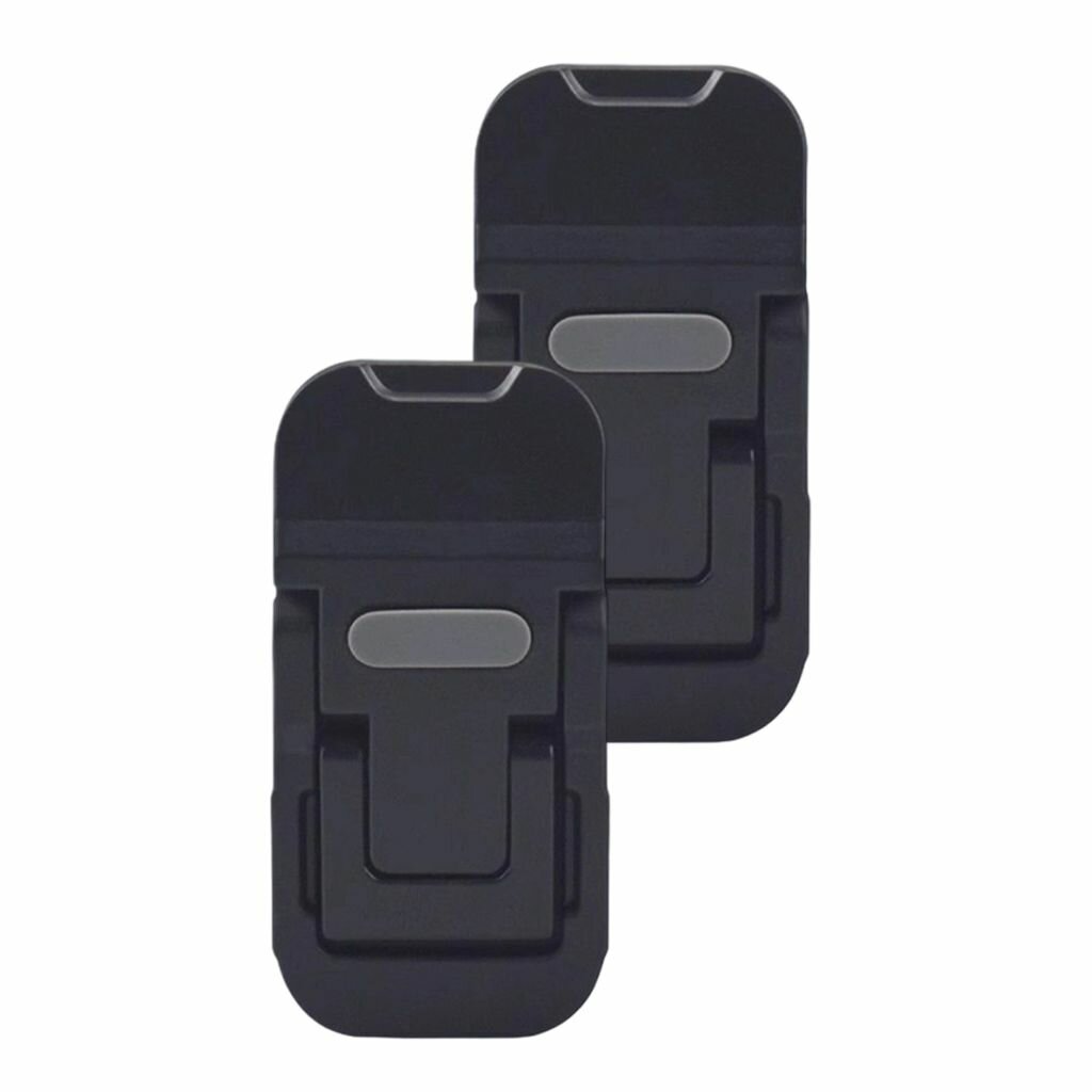 2 невидимых кронштейна из цинкового сплава для портативных компьютеров, портативные складные подъемные кронштейны-черные двухскоростные модели