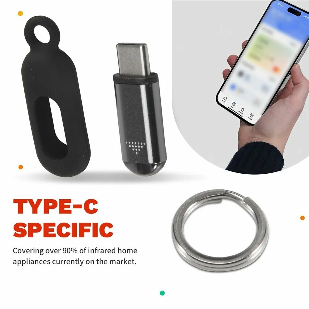 P7(J K V W) Беспроводной ИК-передатчик совместим с смартфона Пульт дистанционного управления Android Type C кондиционера и телевизора