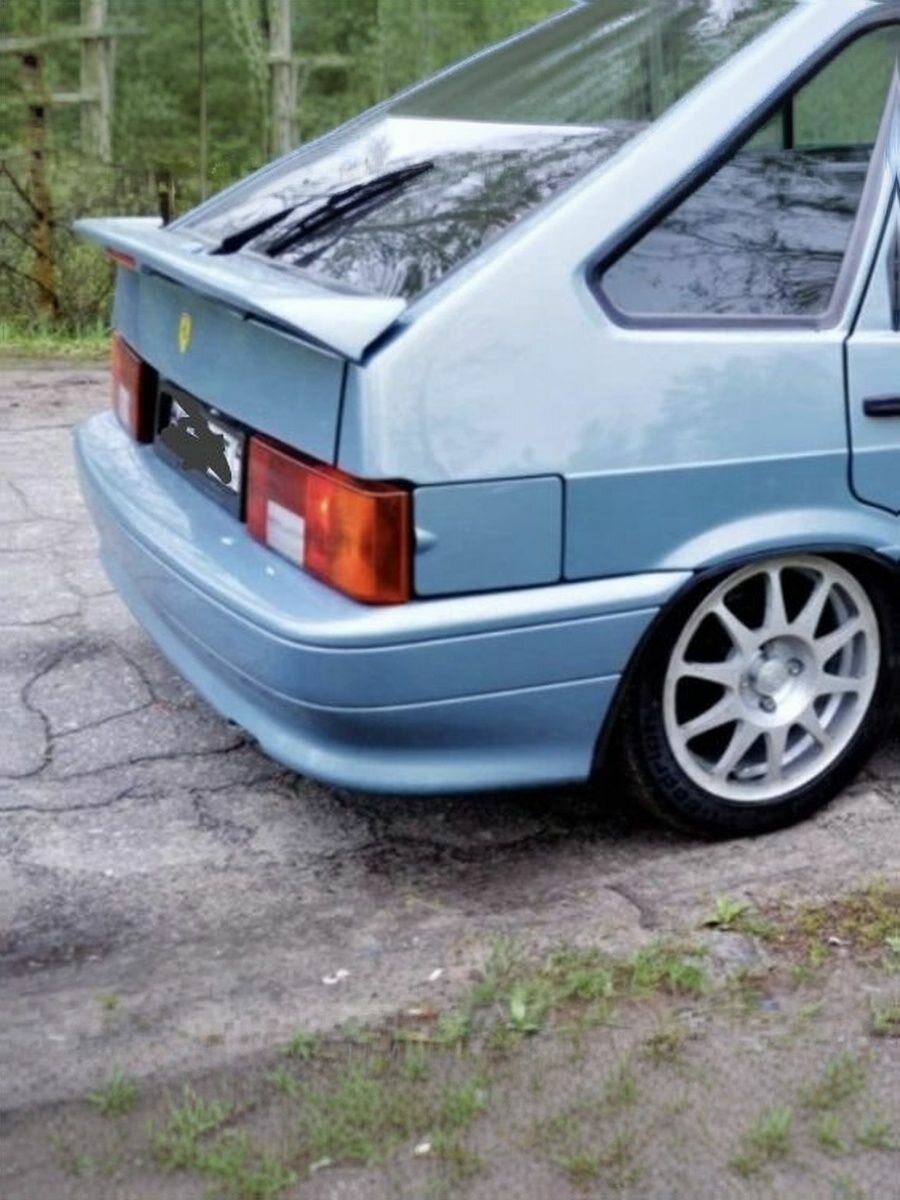 Спойлер на крышку багажника со стоп сигналом на а/м ВАЗ 2113-2114 в цвет Кристалл 281