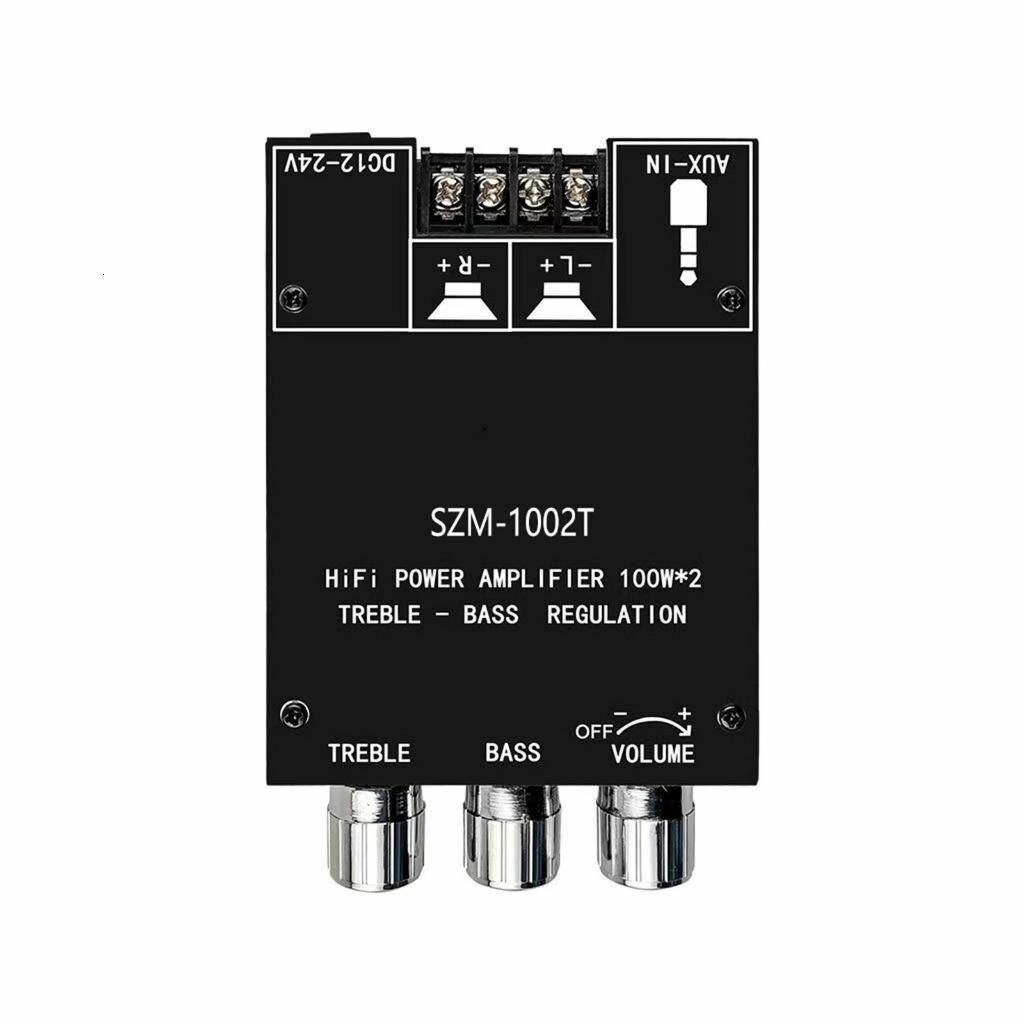 100Wx2 стерео усилитель модуль контроль басов и высоких частот с поддержкой Bluetooth HIFI