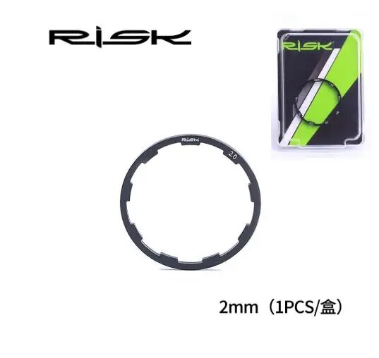 Шайбы втулки алюминиевые черные 1/1.5/2/1.85 мм 10S 11S 1PC 2mm