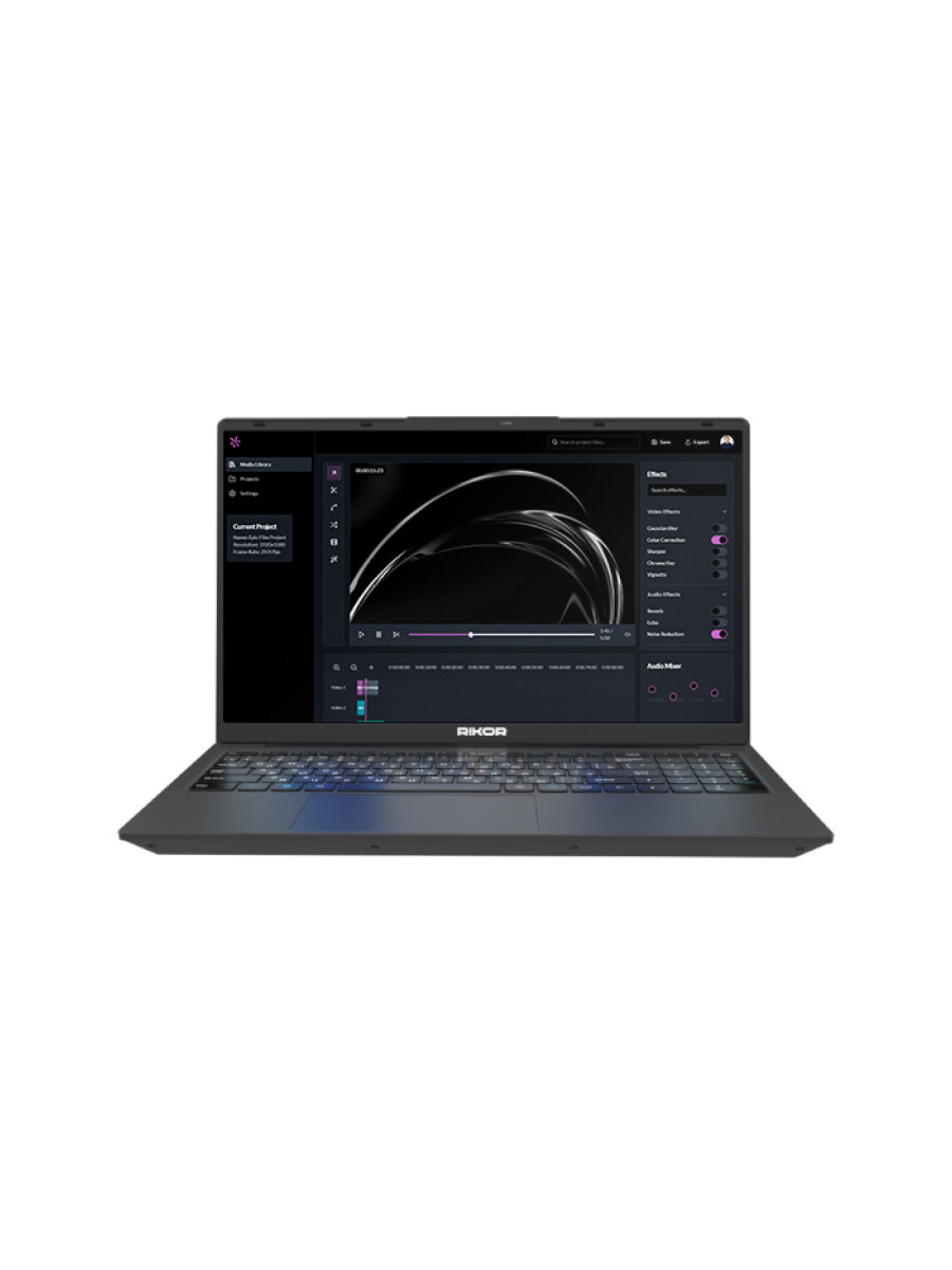 Ноутбук 15.6" IPS FHD RIKOR PRO 3 15’’ P-01 R-N NINO 200/AMD-029(кдба.466259.014-02) black(AMD Ryzen 3 5425U/16Gb/512Gb SSD/VGA int/W11Pro) (ECEE9A4D)