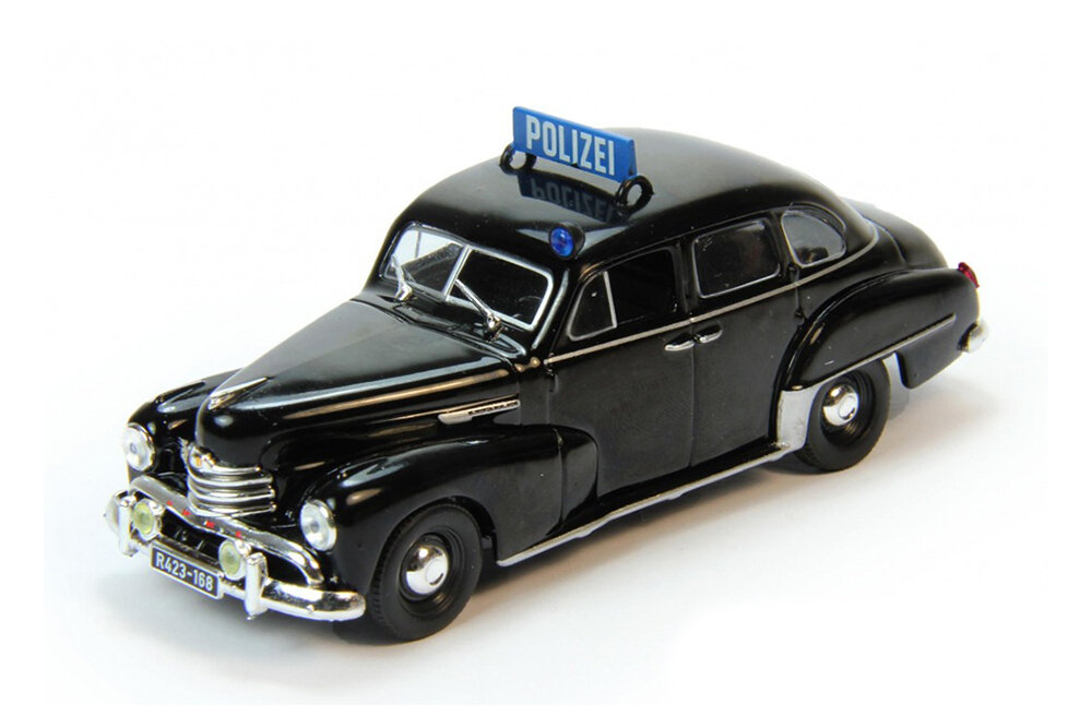 Модель коллекционная DEAGOSTINI Opel kapitan полиция фрг (1951), полицейские машины мира #68, черный