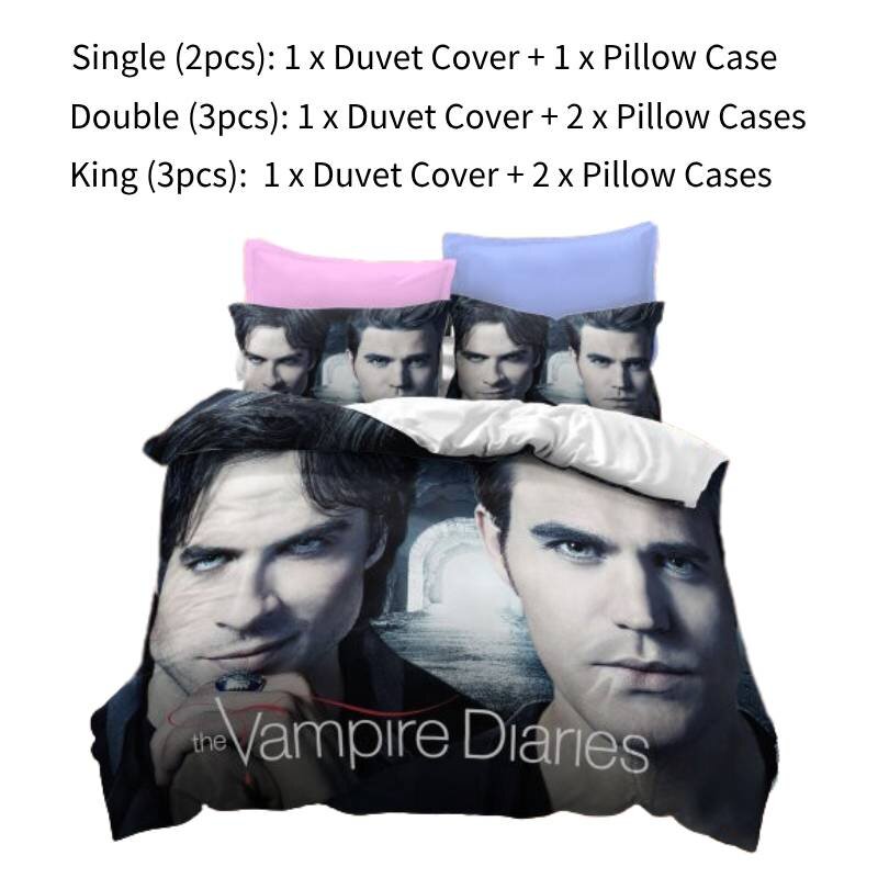 Постельное белье 3d vampire diary theme, стиль f king, 240*220 см