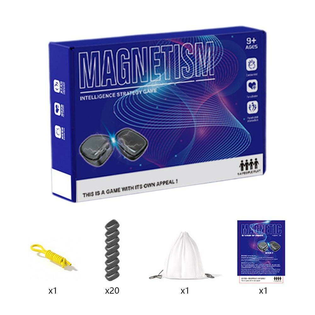 1 набор игрушек для игры в магнитные шахматы, с 20 камнями, для улучшения когнитивных навыков