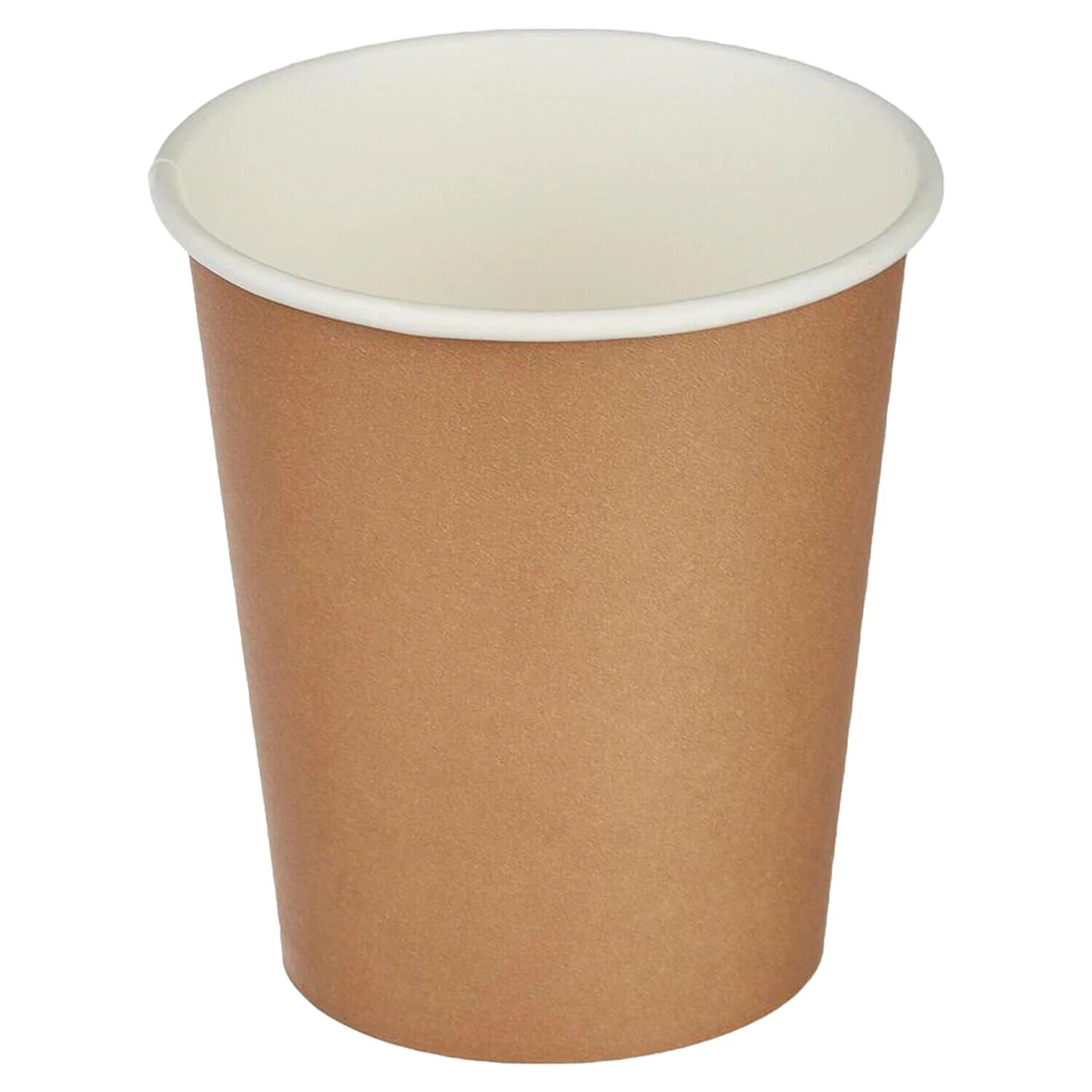 Стакан одноразовый бумажный 200/276 мл, D 80 мм, 50 шт, однослойный для холодного/горячего, Craft 2.0, скандипакк, -2201, 2шт.