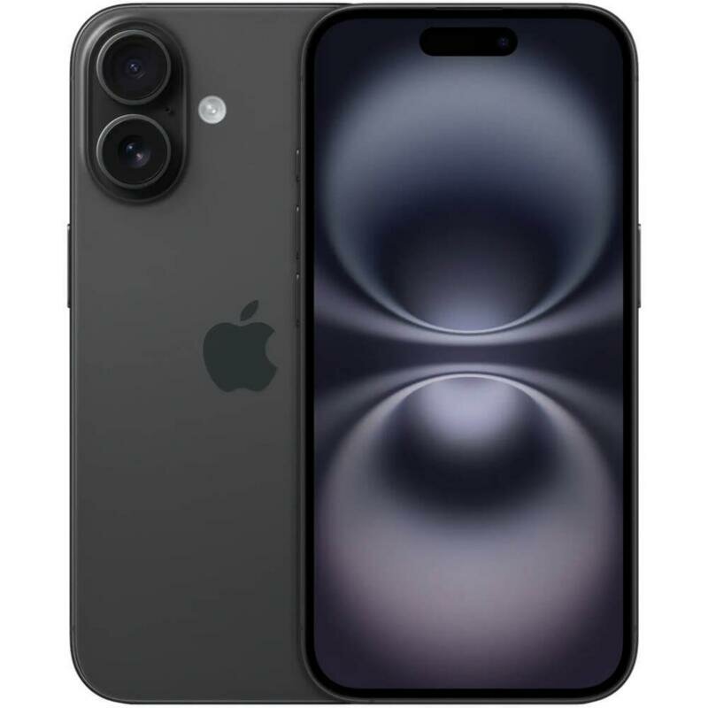 Смартфон Apple iPhone 16, 128Gb, Dual eSIM, Black (Черный)