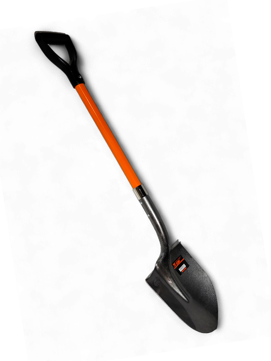Лопата штыковая остроконечная WEN короткая с фибергласовой ручкой HK1